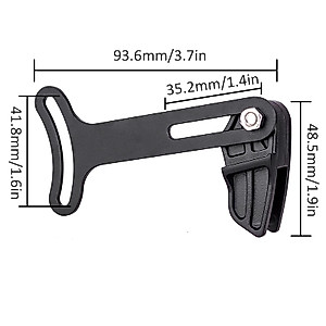 Keenso Bike Chain Guide, Aluminum Alloy Chain Guide Electric Bike Direct Mount Chain Gudie Chainring Bike Part