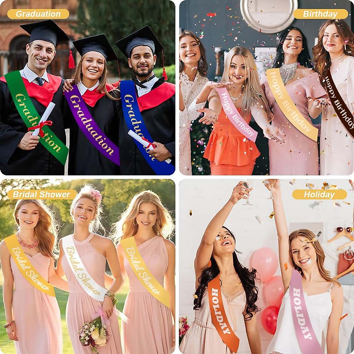 Sash, Blank Sash, Birthday Sash, 16pcs Red Sash, Satin Sash, Graduation Sash, Prom Queen Sash, Bride Sash, Miss Americana Sash, Plain Sash, Party Favors, Custom Sashes, Senior Sash, Bachelorette Sash