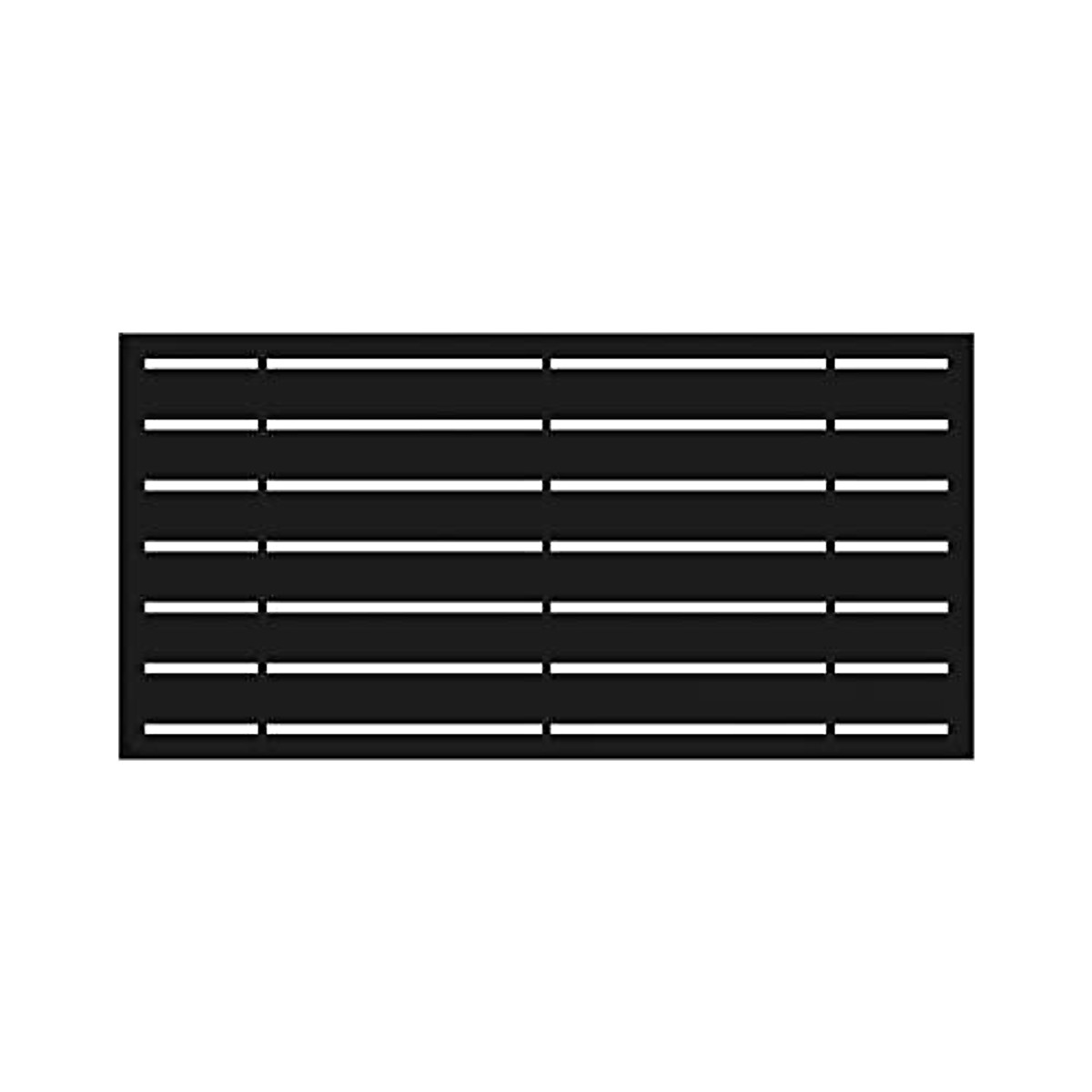Barrette Outdoor Living 73030581 Boardwalk Decorative Screen Panel, Black