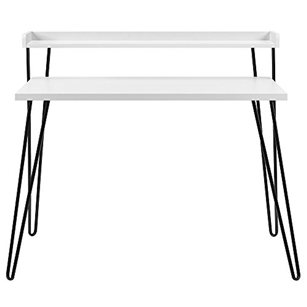 Ameriwood Home Haven Retro Desk with Riser, White