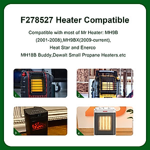 Brlyeeanze 78422/F278527 Pilot Assembly ODS Compitable with Mr.Heater Big Buddy Heater MH18B MH9B MH9BX or Dewalt Small Propane Heater Parts 78422,F278527