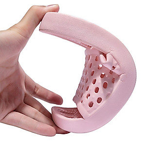 WOTTE Shower Sandals Women Quick Drying Bath Slippers Non Slip Dorm Shoes Size 9 Pink