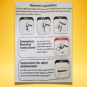 Improved! Child Airplane Safety Travel Harness: Toddler Airplane Travel Essentials. Eliminates The Need for a Car Seat on a Plane - Airplane Travel Accessories for Kids