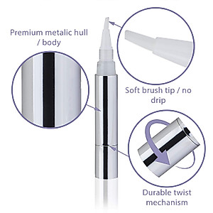 Premium Teeth Whitening Non Peroxide Formula Pen - 40+ Uses - No Sensitivity - Healthy Teeth Whitening - Snow White Teeth