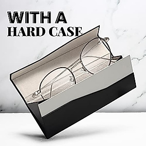 livho Blue Light Blocking Glasses, Retro Round Fake Eyeglasses Frames Anti UV Ray Filter Computer Gaming Glasses Women Men (Silver Black Frame,Transparent lens)