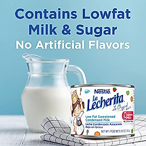 Nestle La Lecherita Lowfat Sweetened Condensed Milk, 3.5 Ounce (Pack of 6)