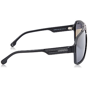 Carrera Men's 1014/S Shield Sunglasses, Black/Brown Gradient, 64mm, 10mm