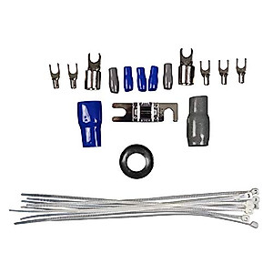 Rockville RMWK4 4 AWG Gauge Waterproof Marine Amplifier/Amp Install Wire Kit
