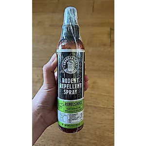 Grandpa Gus's Mouse Rodent Repellent, Peppermint & Cinnamon Oil Formula, Repels Mice & Rats from Nesting, Chewing in Homes/RV, Boat/Car, Storage & Wiring, 8 Oz RTU Spray