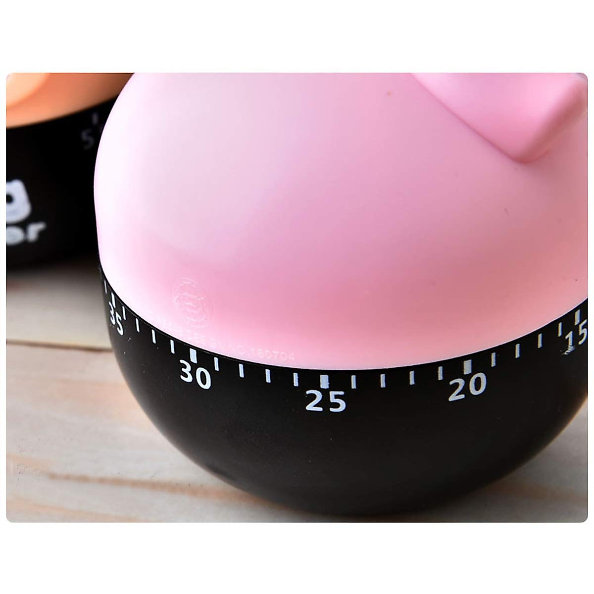 Kitchen Egg Timers,Cute Piggy 0~60 Minutes Mechanical Rotation Timer for Kids