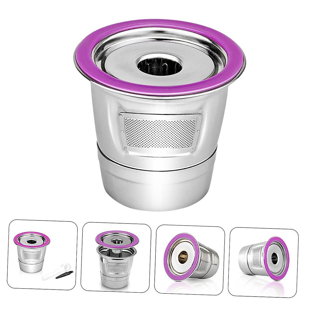 OSALADI Coffee Capsule Cup Espresso Shot Tea Diffuser Coffee Accessory Coffee Filter Espresso Machine Accessories Portable Water Filter Coffee Filter Cup Stainless Steel