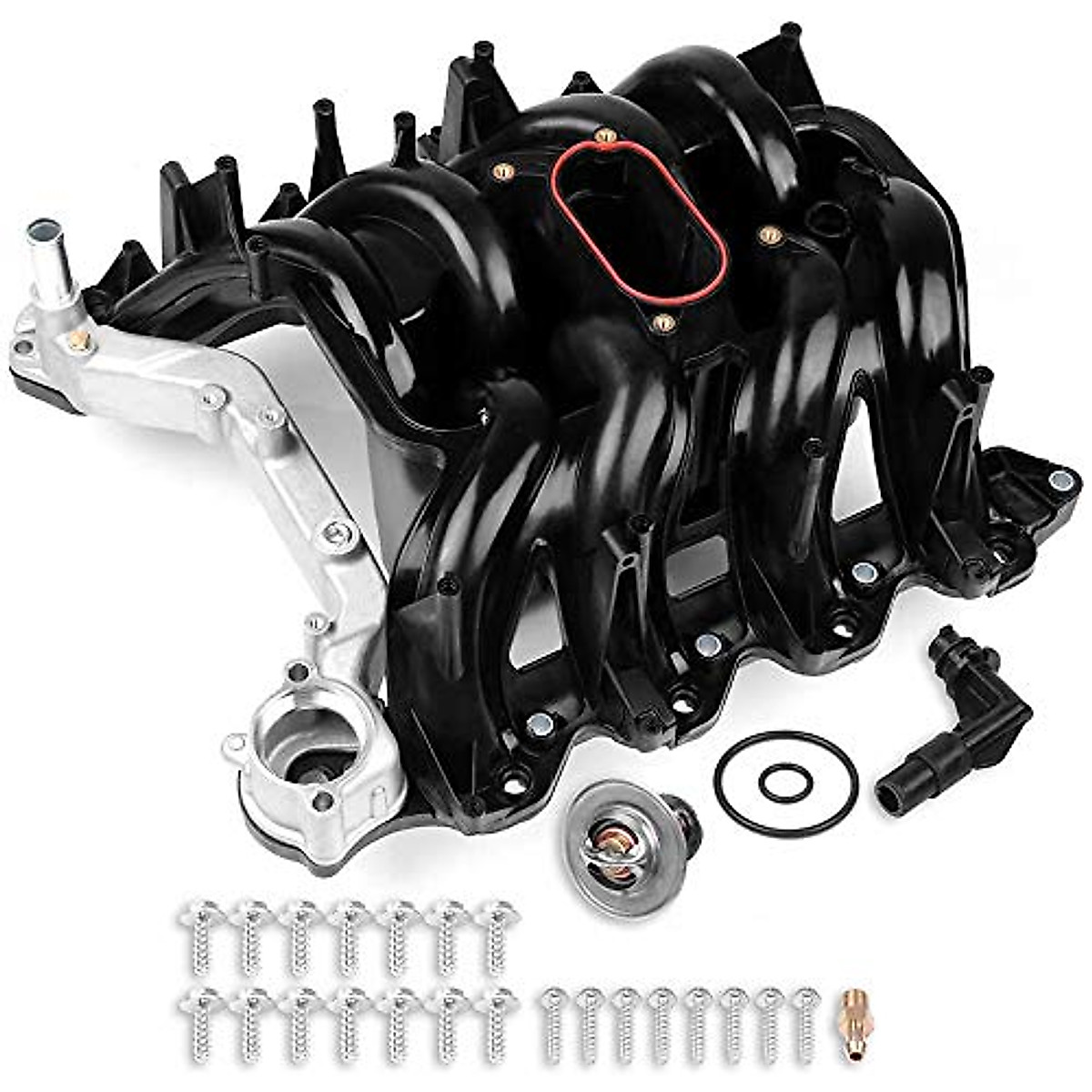 615-188 Upper Intake Manifold with Gasket Kit Fits for Ford E-150 E-250 2003-2014 E350 Super Duty 00-16 E450 Super Duty 03-16 Excursion 00-05 Expedition 00-04 F150 F250 F350 00-04 V8 5.4L 2L1Z-9424-AA