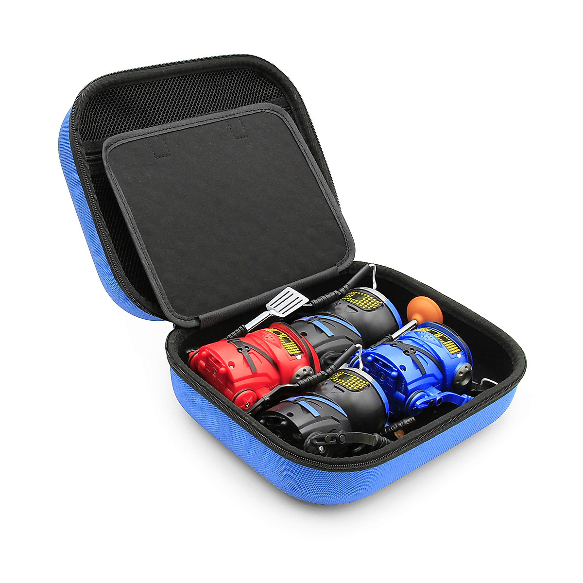 CASEMATIX Robot Case Compatible With 4 Ninja Bots Battle Bots and Ninja Toys Accessories, Includes Case Only
