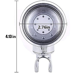 YIFEI Shower Head Holder Suction Cup Handheld Showerhead Bracket Adjustable Height Shower Holder, Removable Handheld Wand Holder Wall Mounted Suction Bracket (Silver-1pcs)