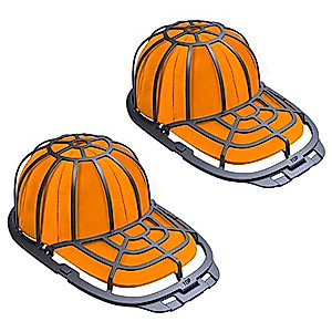 2 Pack Baseball Hat Washer Cleaning in the Dishwasher and Washing Machine, Cap Washing Protector Holder Fit for Adult and Kid's Ball Caps (Black)