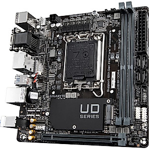 GIGABYTE H610I DDR4 (H610/ Intel LGA 1700/ Mini-ITX/ DDR4/ Single M.2/ PCIe 4.0/ USB 3.2 Gen1/ Intel GbE LAN Chip/Motherboard)