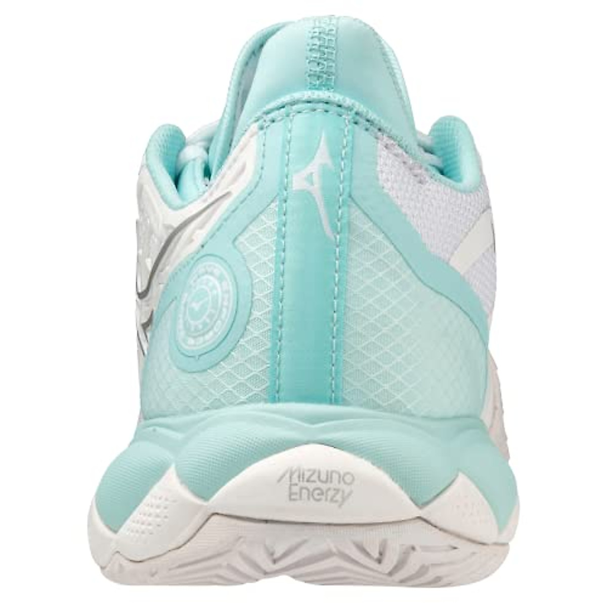 Mizuno Women's Enforce Tour Tennis Shoe, White Turquoise, 8