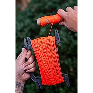 SGT KNOTS Rope Winder - Lightweight and Easy to Use Chord Storage Device for Paracord, Twine, Mason Line & Other (6" - 10 Pack, Gray)