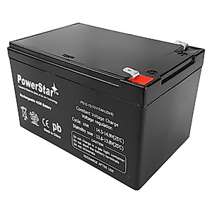 PowerStar 12V 15AH F2 UPS Backup Battery Replaces Vision HP12-65W, HP 12-65W