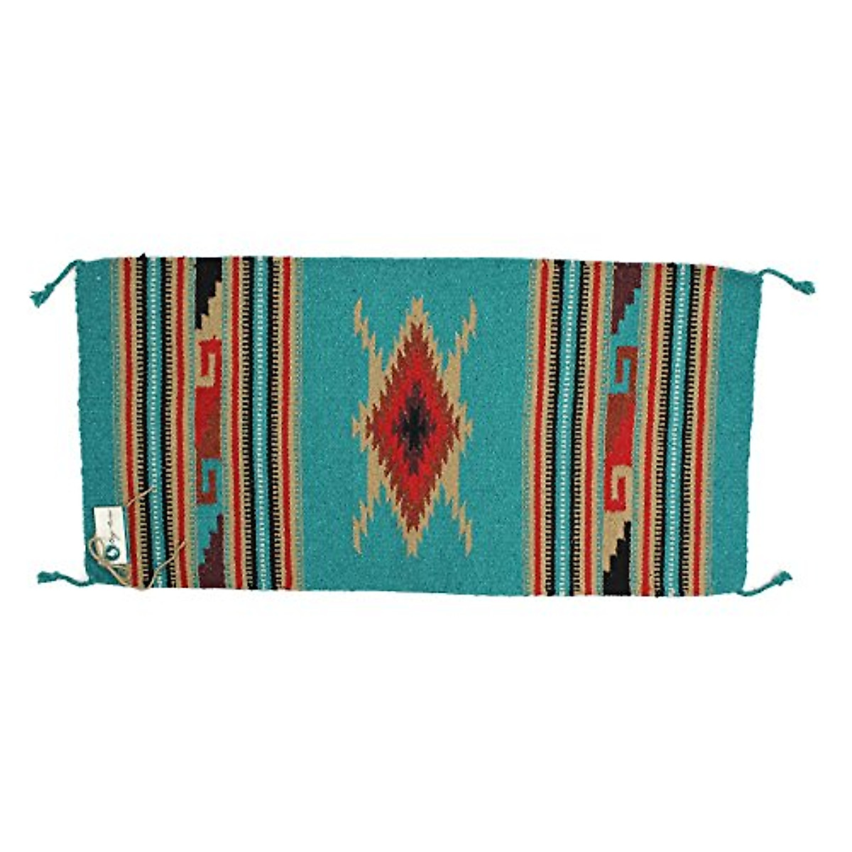 Onyx Arrow Southwest Area Rug, 20 x 40 Inches, Eagle Eye, Green/Tan