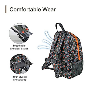 Hugger Mountaineer Backpack Lightweight Toddler Preschool Backpack for Boys ,Girls,school backpacks for kids bookbag for boy 6-8 (Desert Star Camouflage )
