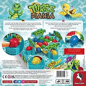 Turtle Mania - Board Game by Pegasus Spiele 2-4 Players – Board Games for Family – 15-25 Minutes of Gameplay – Games for Family Game Night – Kids and Adults Ages 5+ - English Version