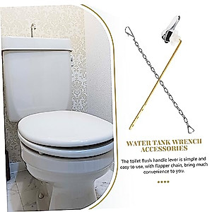 OSALADI 2 Sets Accessories Float Toilet Tank Flush Lever Replacement Front Mount Toilet Handle Lever Toilet Handle Replacement kit Toilet Toilet Tank Lever Replacement Flap