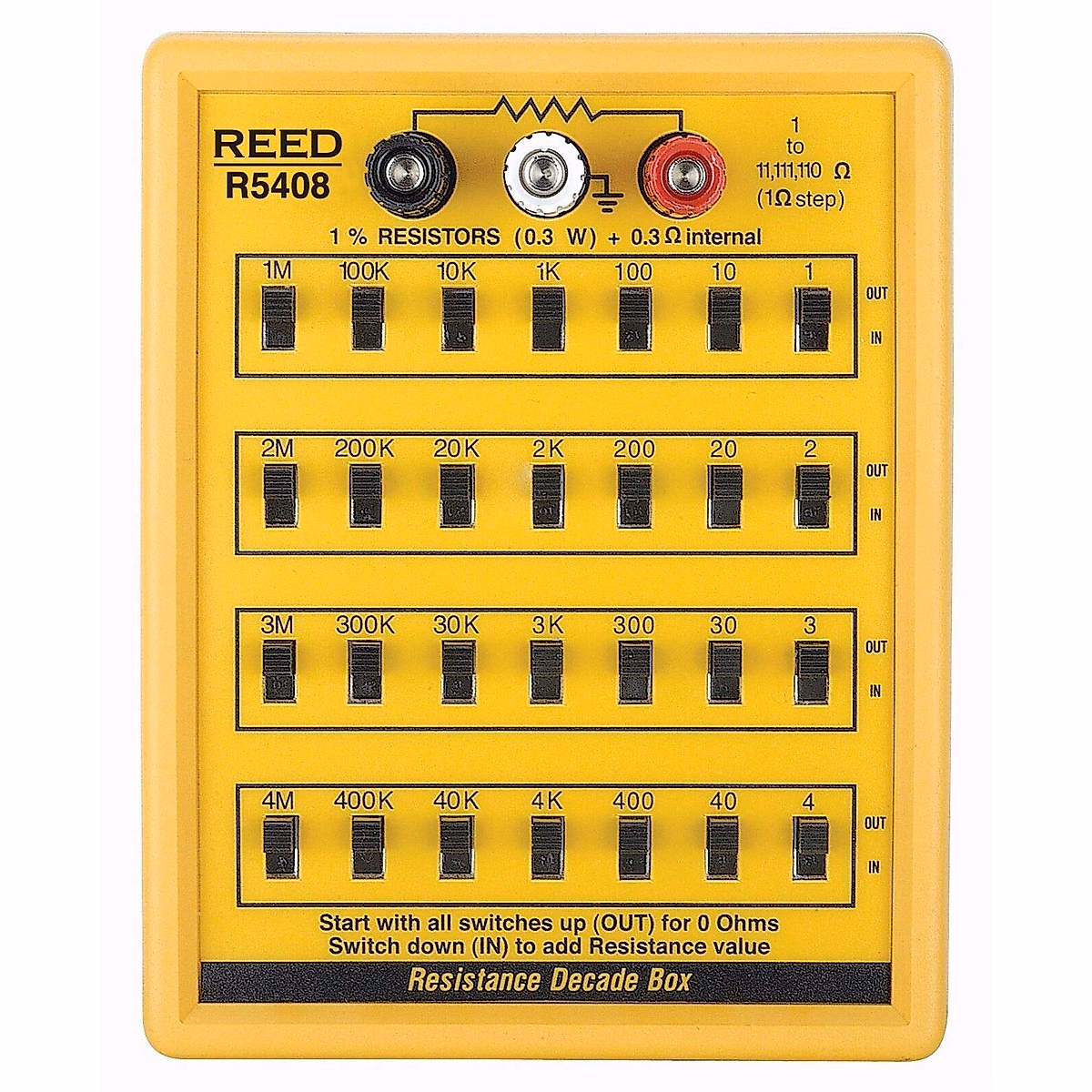 REED Instruments R5408 Resistance Decade Box