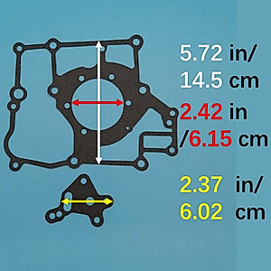 Tuzliufi Complete Full Engine Gasket Set Kit for Kawasaki Bayou KLF300 KLF 300 2x4 1988 1989 1990 1991 1992 1993 1994-2004 Lakota KEF300 KEF 300 1995 1996 1997 1998 1999 2000 2001 2002 2003 2004 Z506