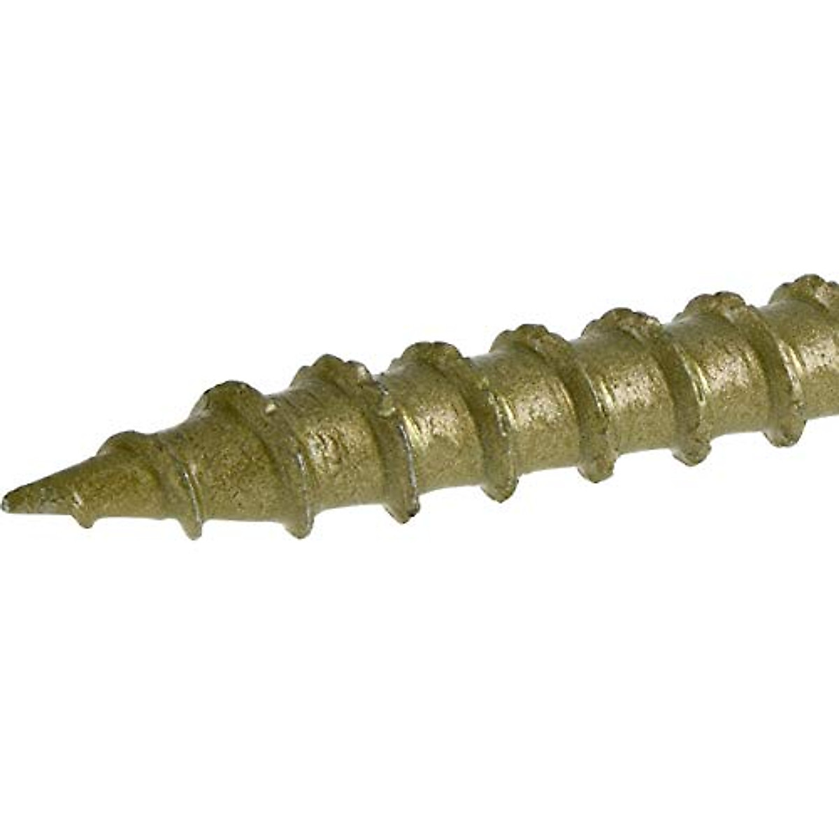 Power Pro 48618 Wood Screws, #10 x 6", Premium Outdoor Deck Screws, Rust Resistant, Epoxy Coated Bronze, 5lb Tub, 177 pcs