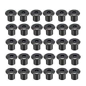 uxcell M8x10mm Hex Socket Head Insert Nut Screw Post Sleeve Nut for Furniture 30pcs