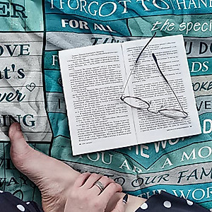 POQUSH Gifts for Mom,Mom Gifts,Birthday Gifts for Mom,Mom Birthday Gifts,Mom Gift from Daughter Son, Best Mom Gifts for Mothers Day/Christmas/Valentine's Day,Mom Blanket 60”x50”