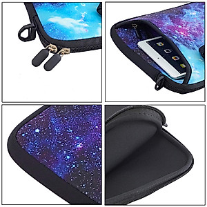 RICHEN 14-15.6 Inch Galaxy Laptop Shoulder Bag Messenger Bag Case Notebook Handle Sleeve Neoprene Soft Carpet Tablet Travel Accessories Pocket