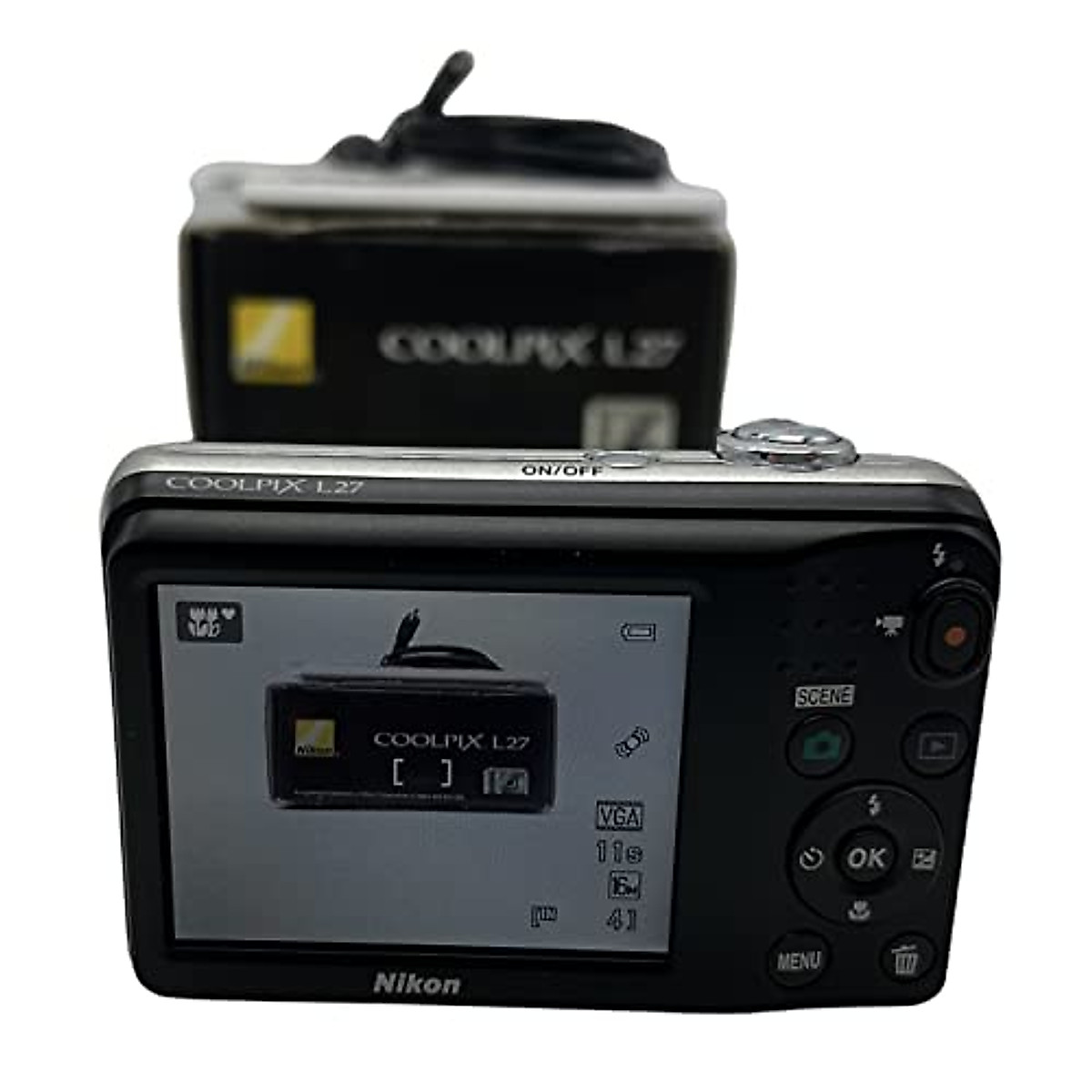 Nikon COOLPIX L27 16.1MP Digital Camera w/ 5X Zoom + 720p Video (Silver) Refurbished