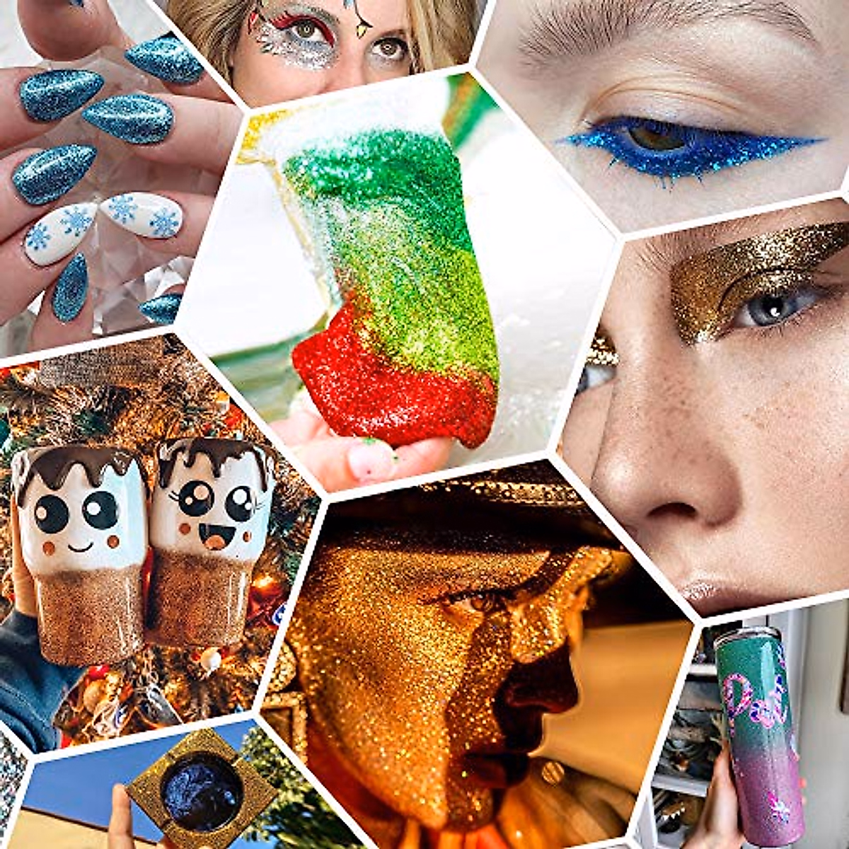 Iridescent Ultra Fine Glitter Powder 7.41Oz/210g Rainbow Resin Glitter PET Flakes Crafts Sequins Epoxy Chips Flakes for Tumblers Slime Making (Taffy Pink)