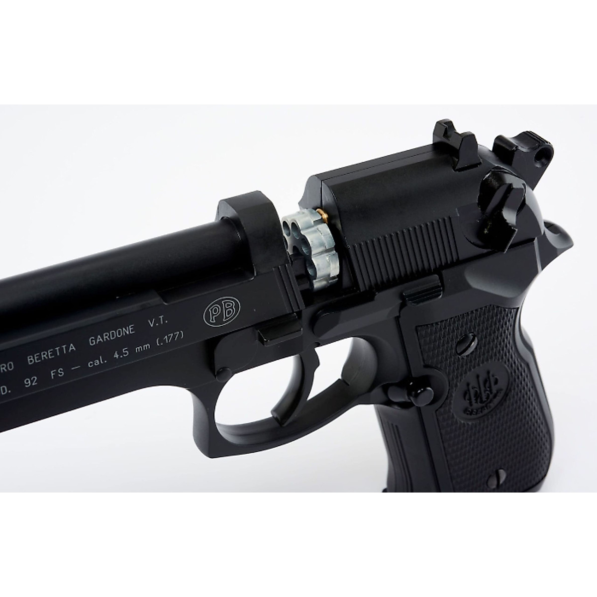 Beretta M 92 FS All Metal .177 Caliber Pellet Gun Air Pistol, Black, One Size