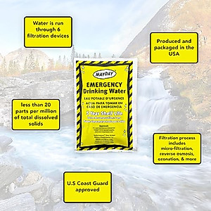 Ready America The Survival Box, 1-Person, 3-Day Emergency Kit Includes 5 Year Emergency Food, Water, Emergency Blanket Portable Disaster Preparedness Go-Bag for Earthquake, Fire, Flood, Hurricane