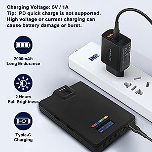 GreatLPT RGB Phone Light Clip, Cell Phone Fill Light 360° Full Color CRI 95+ Dimmable 2500K-8500K, 2000mAh Rechargeable Phone Clip Light for Selfie, Makeup, Video Conference, TikTok