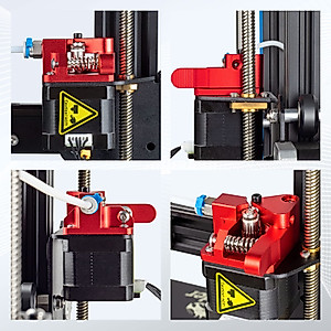 Redrex Dual Gear Ender 3 Extruder with Two Washers Metal Drive Feeder Upgrade Kit Compatible with Creality Ender 3 V2 Pro,Ender 3 Neo Series,CR10 3D Printer TPU Filament Supported(Motor Shaft>20mm)