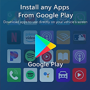LEXXSON Wireless CarPlay Android Ai Box Wired to Wireless Android 9 Qualcomm Octa-core 4G+64G, Plug and Play
