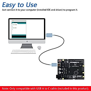 Freenove Control Board V4 (Compatible with Arduino IDE) with USB Type-C Interface, Detailed Instructions, Example Projects and Code