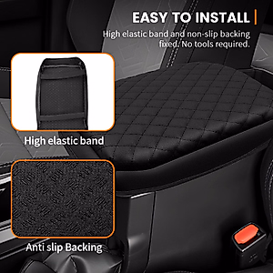 Rilsen Custom Fit for Center Console Cover Toyota Tacoma 2016-2023 Armrest Cover Center Console Pad Interior Accessories Car Armrest Seat Box Cover Protector