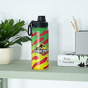 Official Jurassic Park Movies Bottle 500ml - 17 oz | Jurassic Park Water Bottle Kids | Jurassic Park Merchandise | Dinosaur Water Bottle | Jurassic World Rebirth