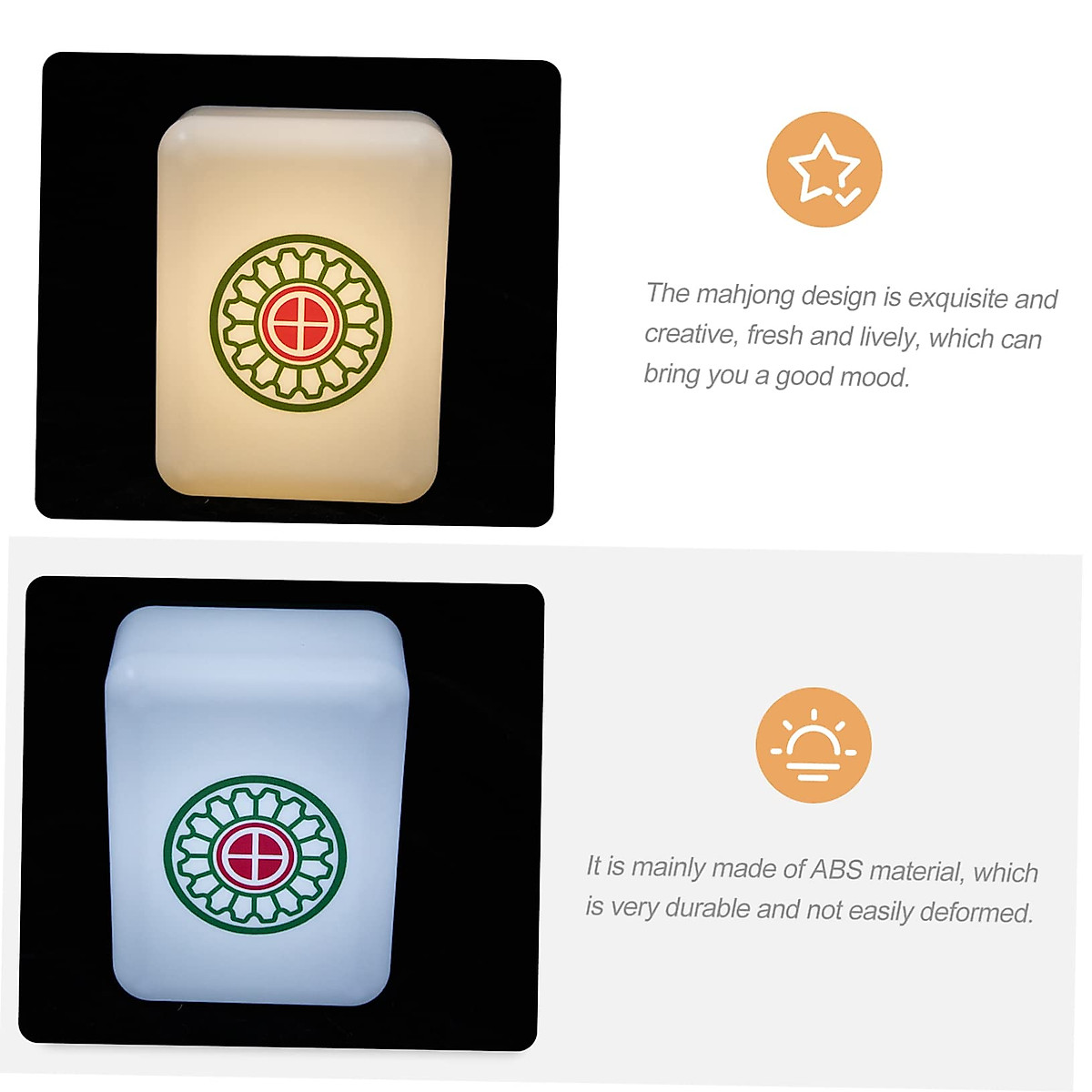 OSALADI 1pc Mahjong Light Lampara De Decorative Night Lights Night Light for Nursery Silicone Night Lamp Cartoon Book Light Night Lamp Mahjong Decorative Lamp