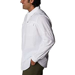 Columbia Men's Silver Ridge 2.0 Long Sleeve Shirt, White, XXL