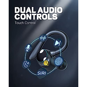 FBJJ Wireless Earbuds Bluetooth 5.3 Headphones, Sport Wireless Ear Buds 120H Playtime, Noise Cancelling IPX7 Waterproof Wireless Workout Earphones with Charging Case, for Sports Running Exercise