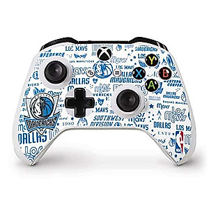 Skinit Decal Gaming Skin compatible with Xbox One S Controller - Officially Licensed NBA Dallas Mavericks Historic Blast Design