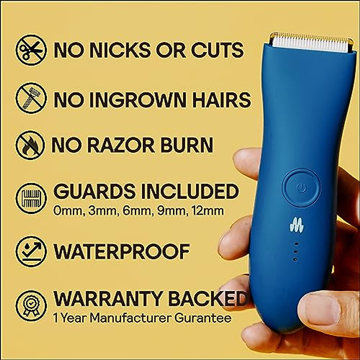 MERIDIAN Original Bikini Trimmer for Women, Body Hair Trimmer for Women, Pubic Hair Trimmer for Women, Body Shaver Women, Body Trimmer for Women & Men, Body Groomer for Women & Men Ocean