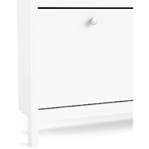Tvilum, White Madrid 4 Drawer Shoe Cabinet
