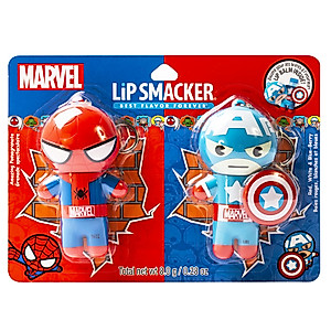 Lip Smacker Marvel, keychain, lip balm for kids - Spiderman & Captain America